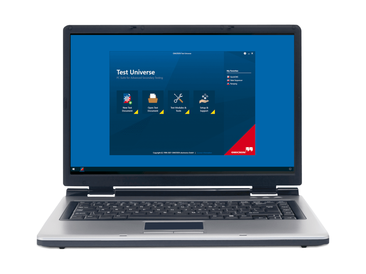 Test Universe - PC software suite for advanced secondary testing - OMICRON